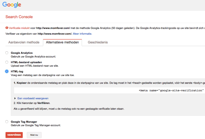 Google Search Console uitleg - Bloggen en loggen